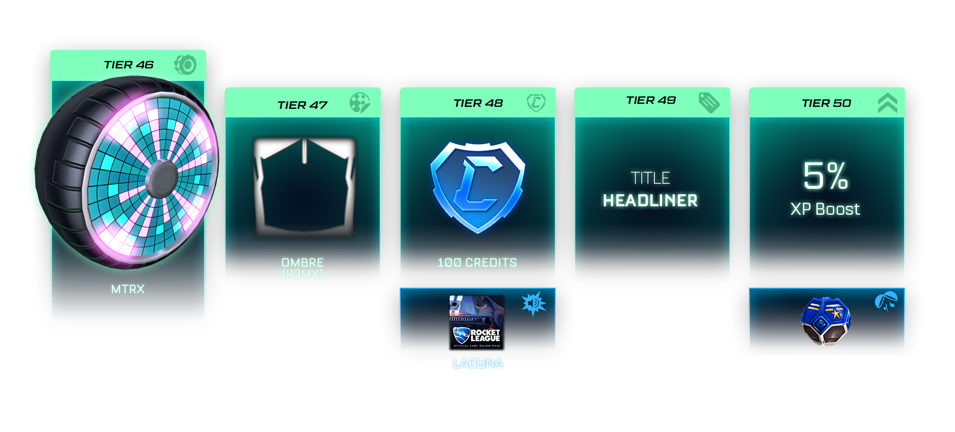 Rocket League Rocket Pass Temporada 2 Tier 46 50 Codigoesports